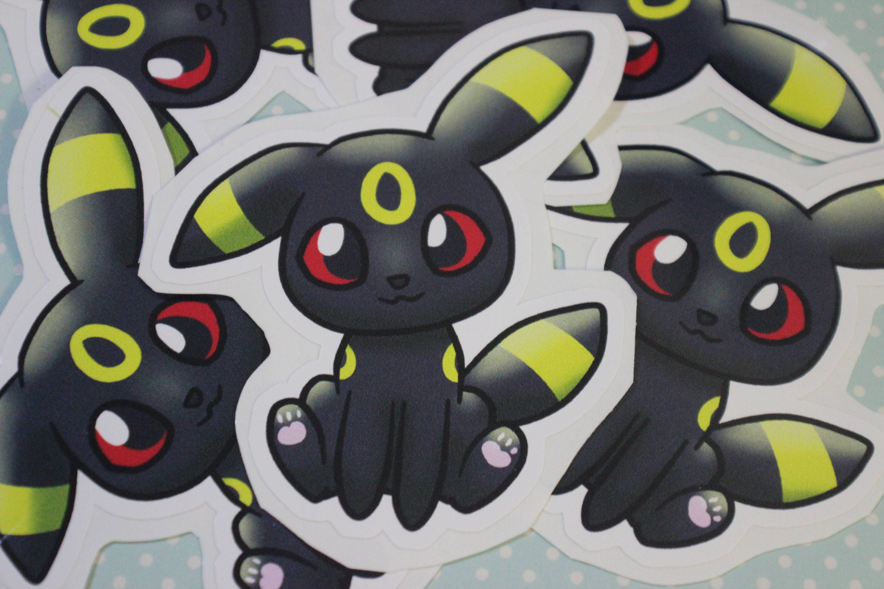 Pokémon Inspired Umbreon & Eevee Vinyl Decals Stickers, Labels & Tags ...
