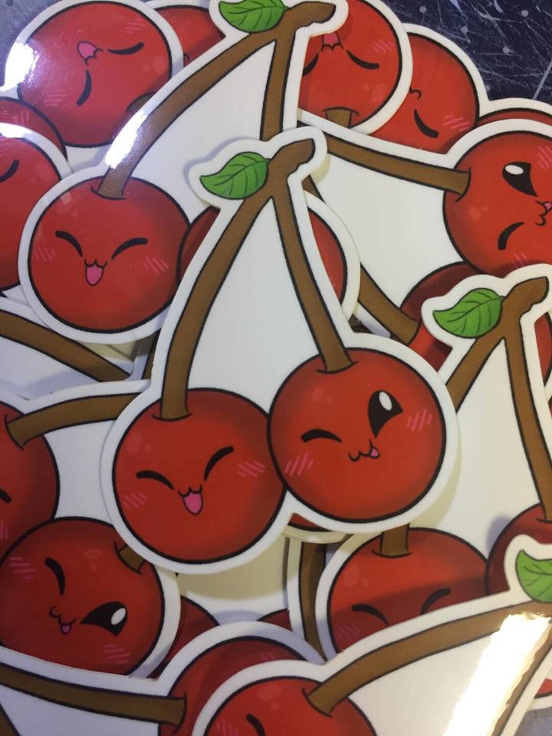 Cherry Cutie Foodies Original 2in Vinyl Sticker - Etsy