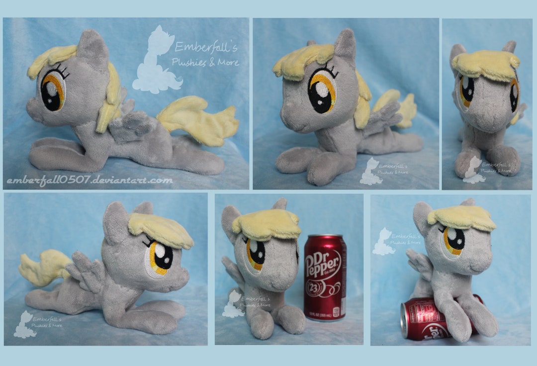 9" Derpy Hooves Ditzy Doo My Little Pony Chibi Laying Handmade Plush ...