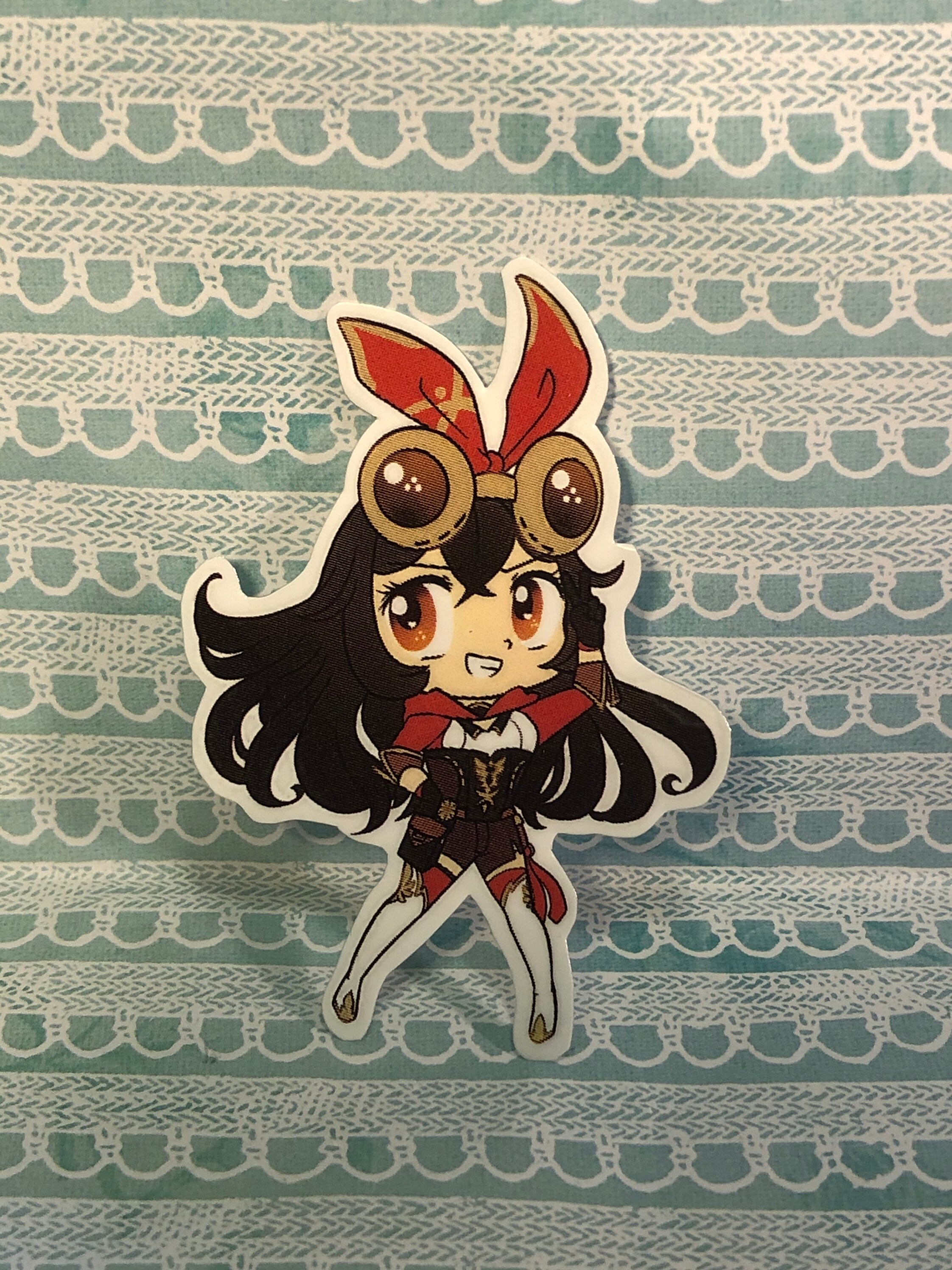 Amber Genshin Video Game Inspired 3 Laminated Sticker | Etsy