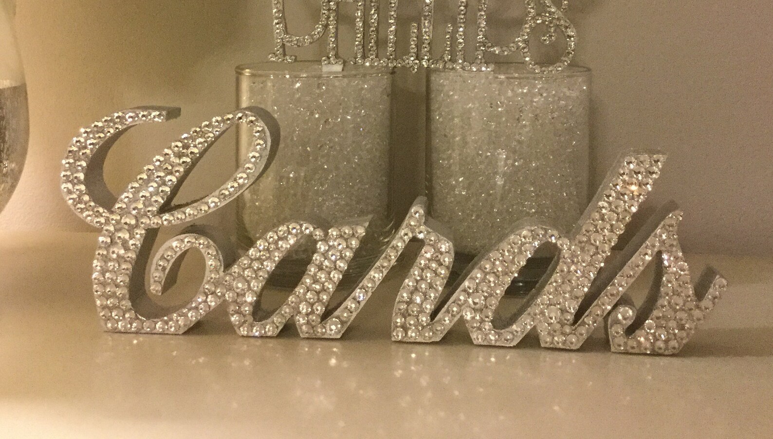 Swarovski Crystal cards Sign Wedding Signs - Etsy