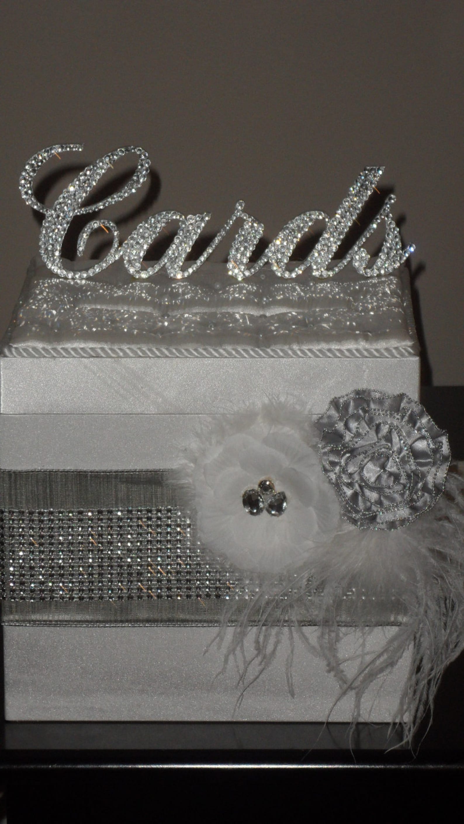 Swarovski Crystal "cards" Sign, Wedding Signs, Rhinestone Cards Sign ...