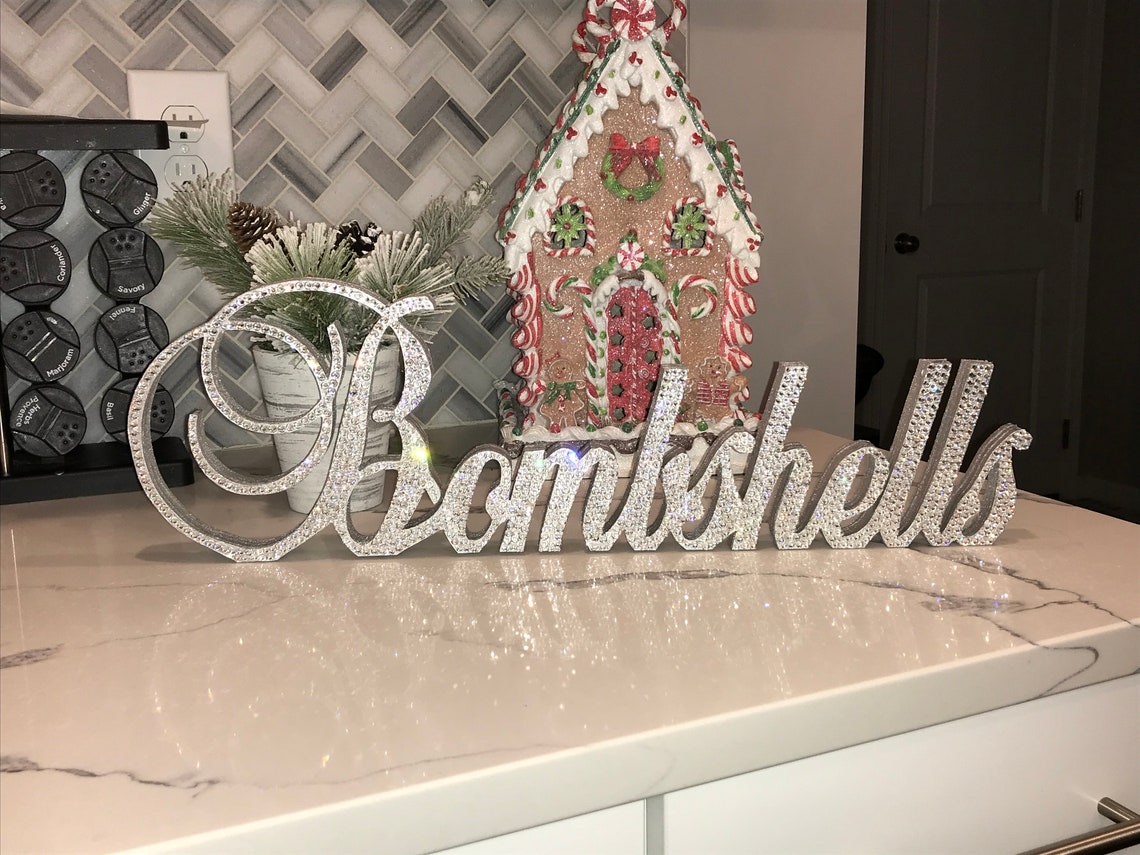 Swarovski Crystal Your First or last Name FIVE - Etsy