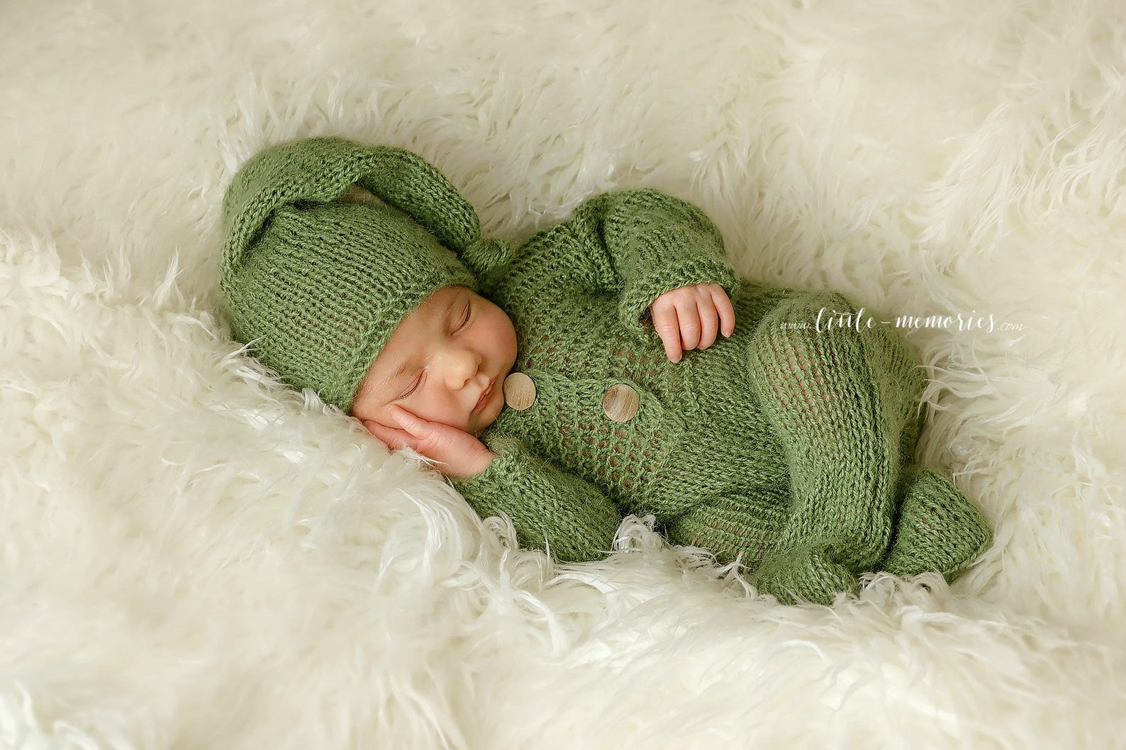 Newborn Overalls Knitted Set With Hat Photo Prop - Etsy