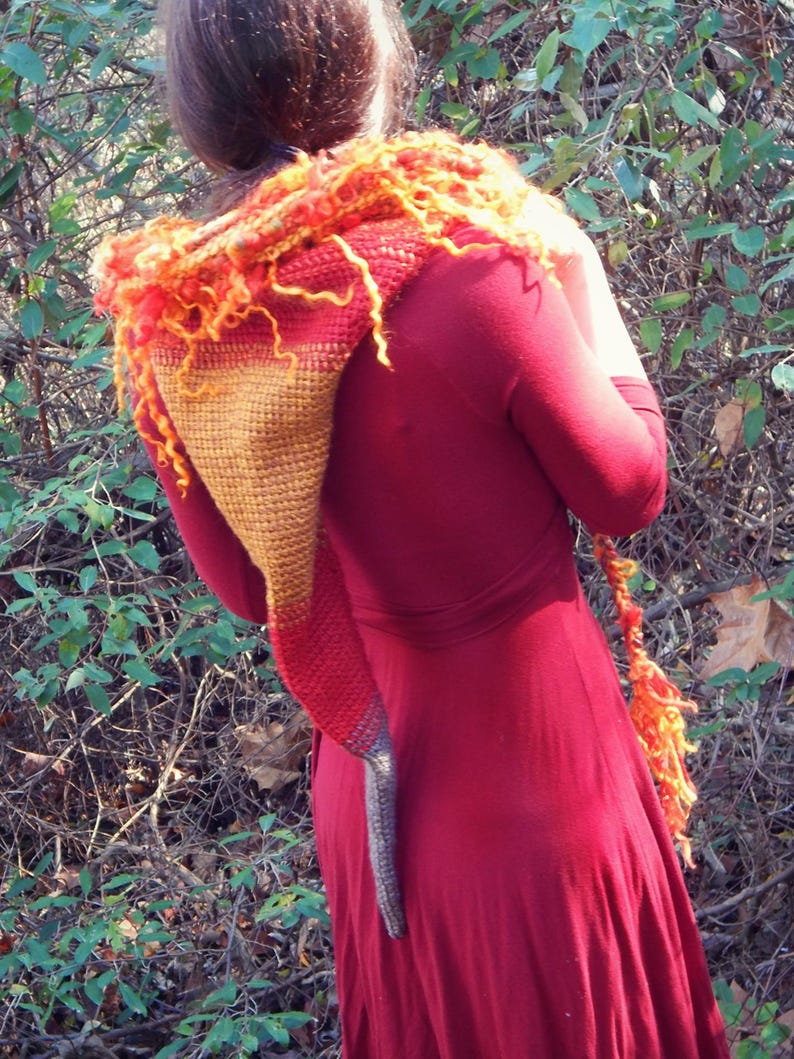 Crochet Trickster Hood Pattern: Elven Pixie Art Yarn Faux Fur (PDF ...