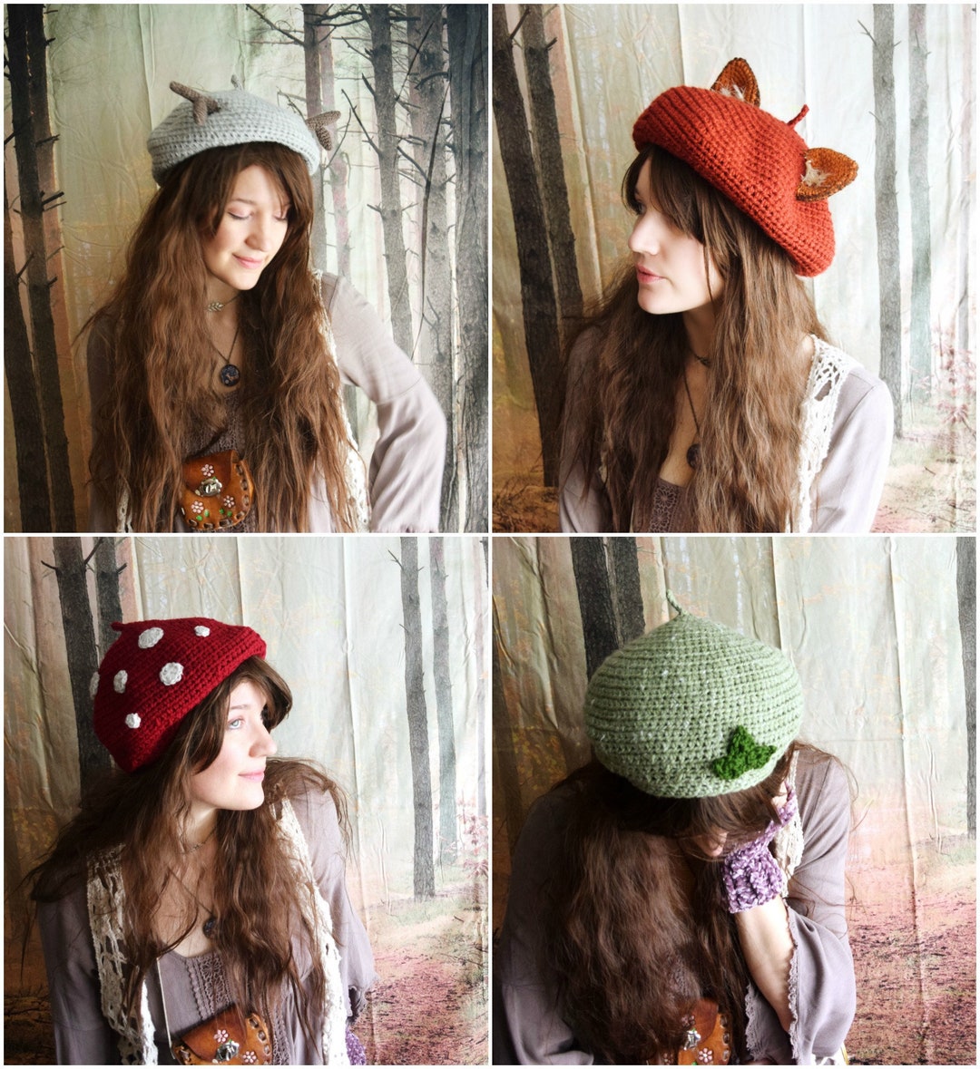 Crochet Pattern Mori Beret Easy Beret Crochet Hat Pattern Classic