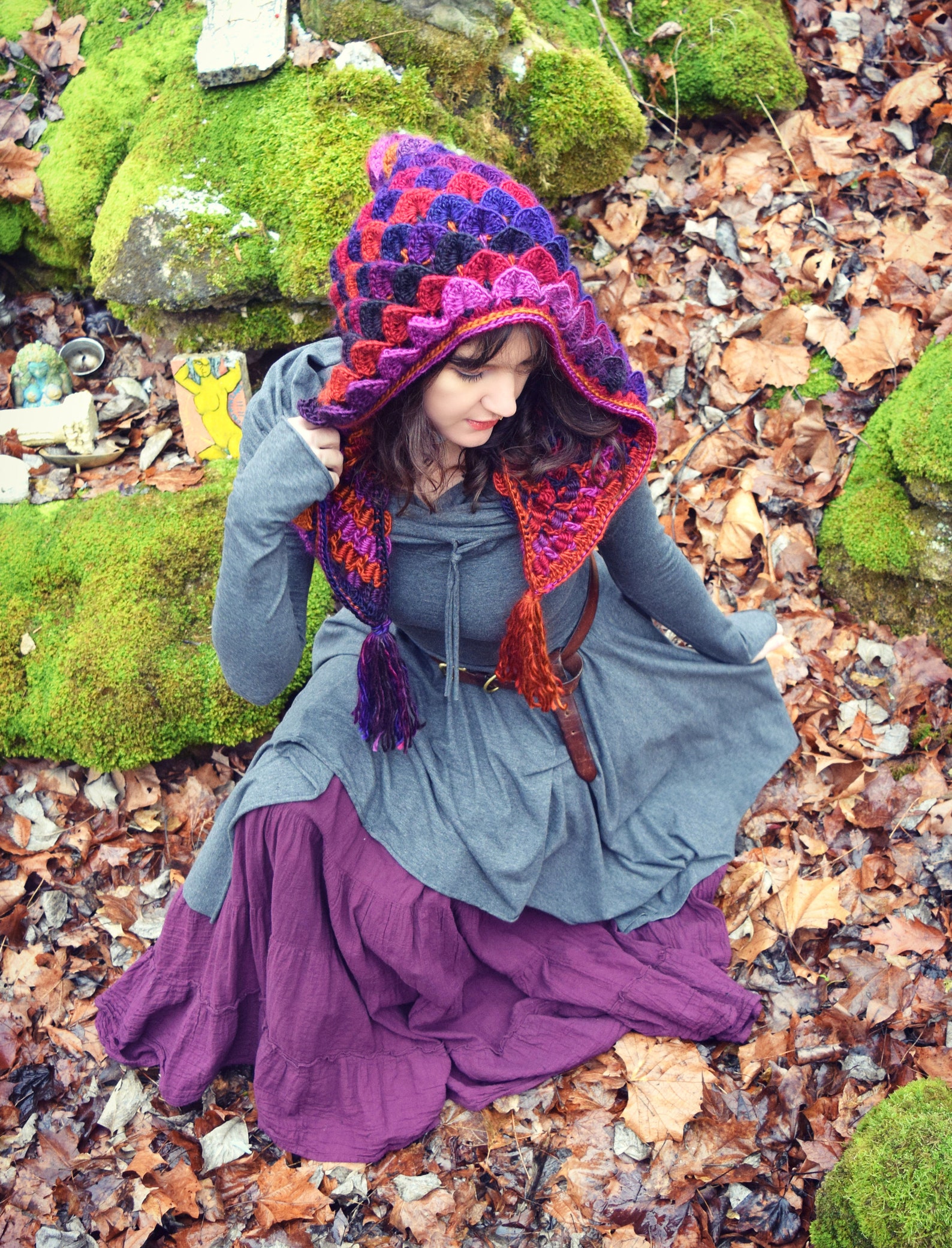 Crochet PATTERN: Quetzal Hood / Crocodile Stitch Hood / Fully Scaled ...