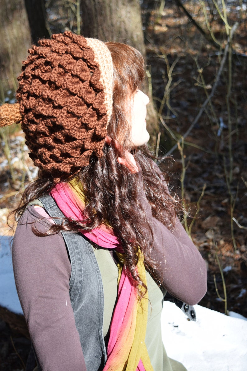 Crochet PATTERN: Oak Sprite Hat / Adult Size Acorn Hat / - Etsy