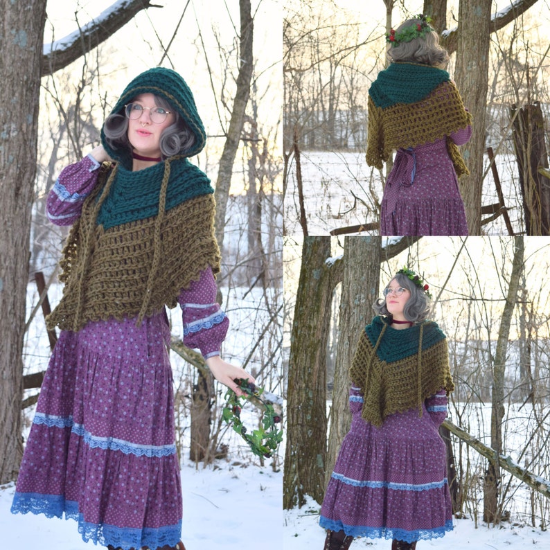 Crochet PATTERN: Babushka Cowl / Convertable Cowl / Poncho - Etsy