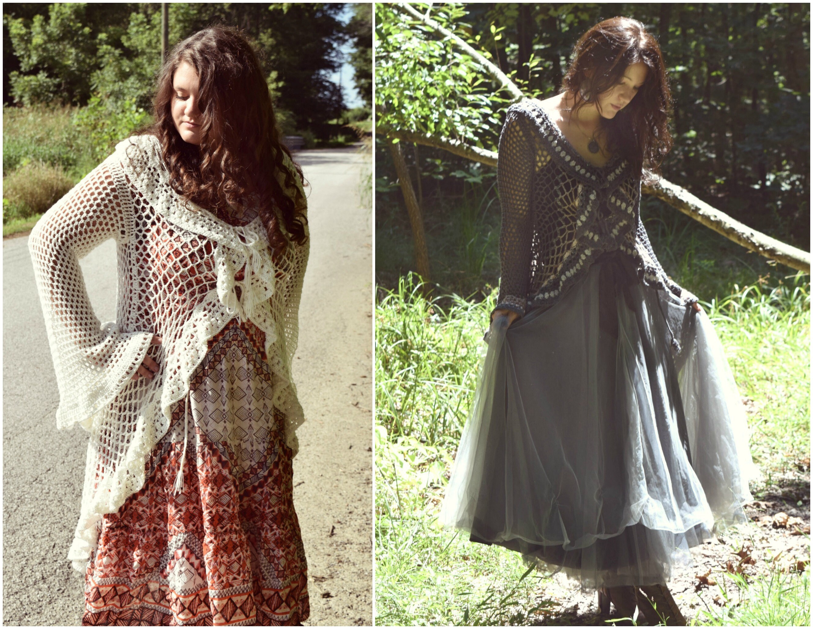 Crochet PATTERN Bundle: Lotus Duster & Lotus Vest / Bohemian - Etsy UK