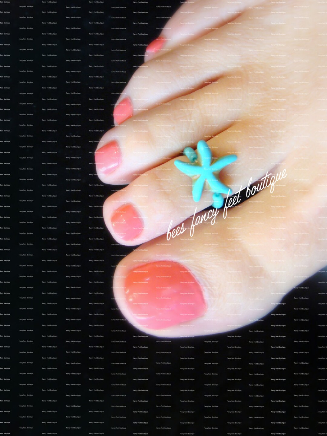 Star Fish Toe Ring, Star Fish Ring, Constituted Precious Turquoise ...