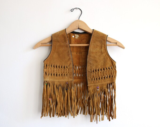 Child Fringe Vest - Etsy