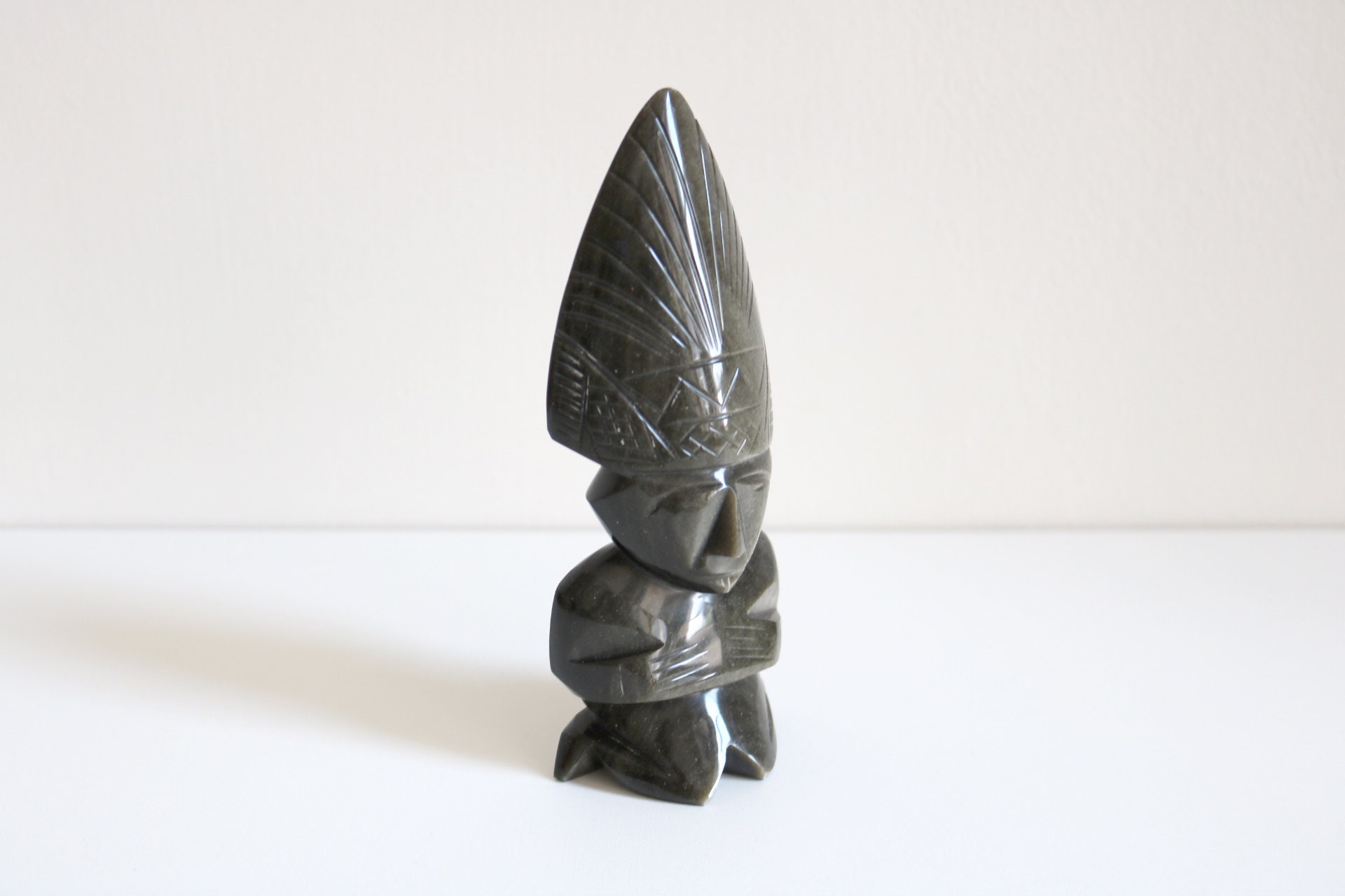 Aztec Gold Sheen Obsidian Statue - Etsy