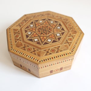 Marquetry Wood Inlay Box - Etsy