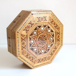 Marquetry Wood Inlay Box - Etsy