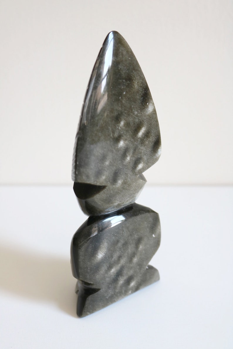 Aztec Gold Sheen Obsidian Statue - Etsy