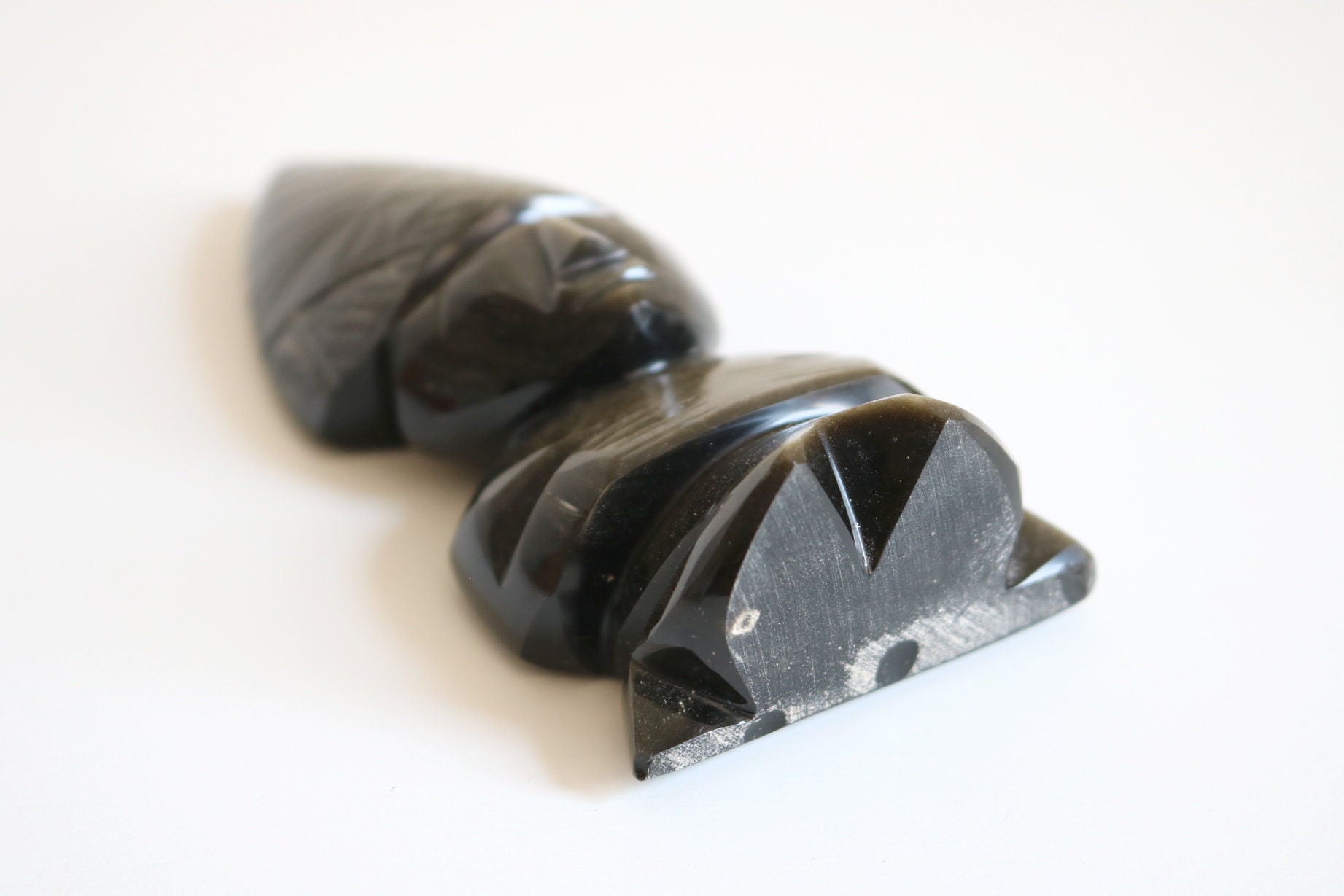 Aztec Gold Sheen Obsidian Statue - Etsy