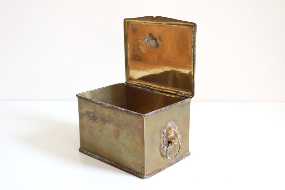 Brass Lion Head Box - Etsy