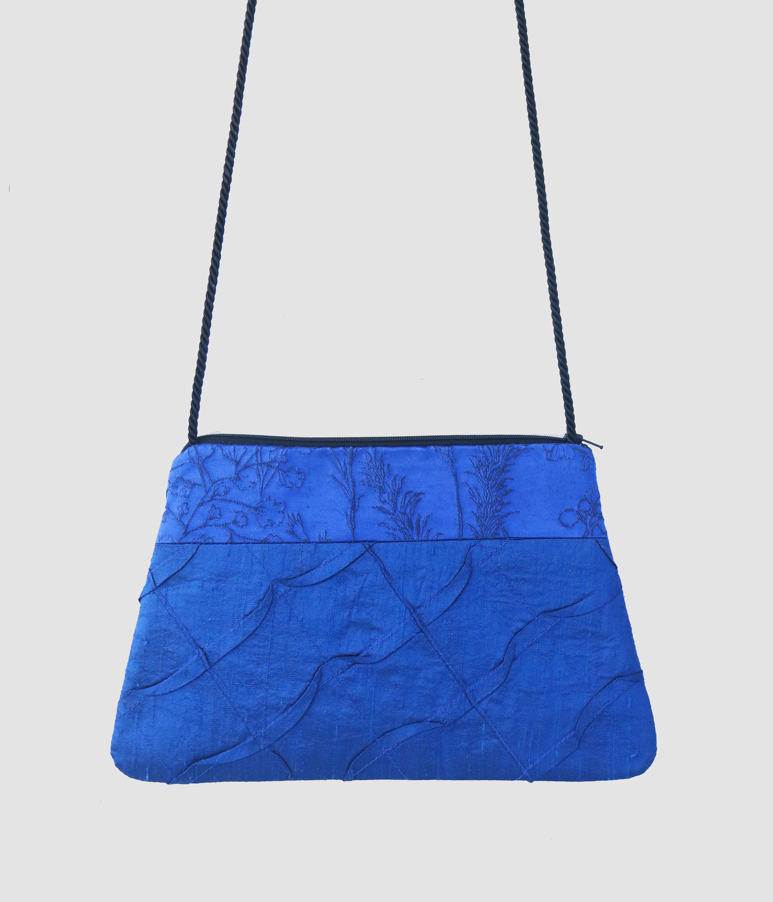 Juniper Silk and Rayon Purse in Sapphire Blue | Etsy