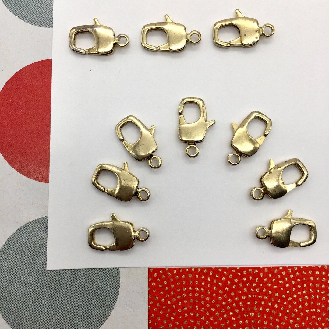 New Clasp!! Fancy Brass Lobster Claw Clasp, Jewelry Making Clasps ...