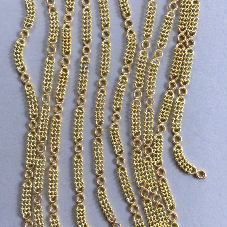 Priscilla Chain Tiny Gold Bead Chain Fancy Gold Chain 5mm - Etsy