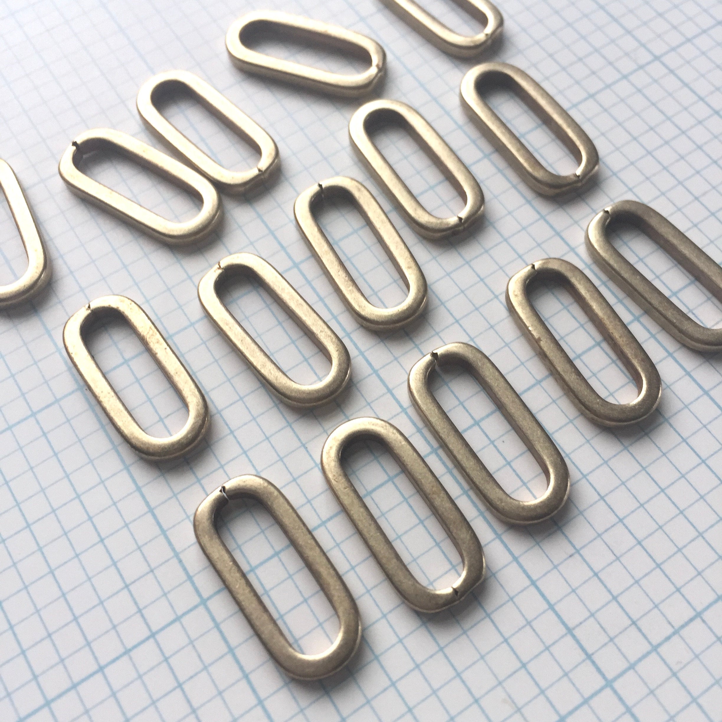 Brass Regency Links Fancy Jump Rings Long Connectors 20mm | Etsy