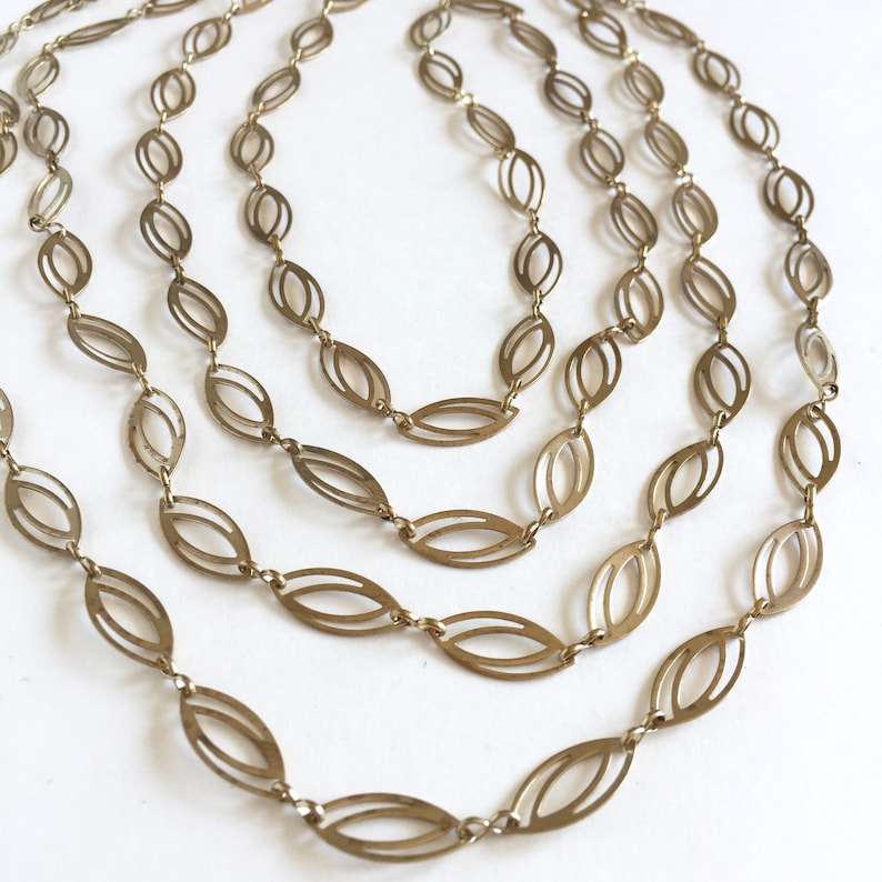 Brass Bird Feathers Chain, Jewelry Making Chains, 18mm, 3FT - Etsy