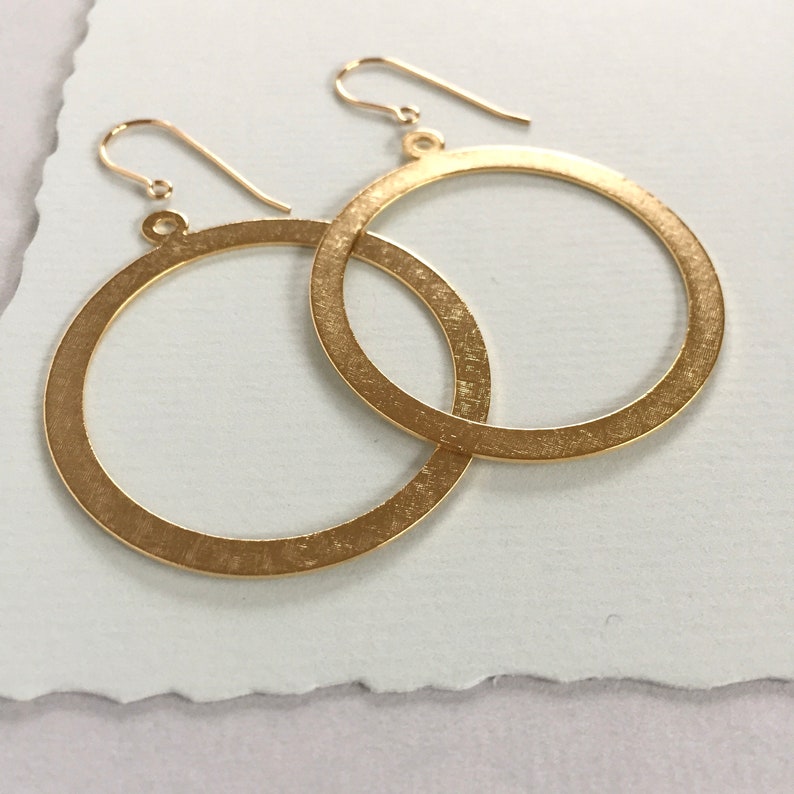 Gold Hoop Findings Gold Gypsy Hoops 40mm 2PAIR - Etsy