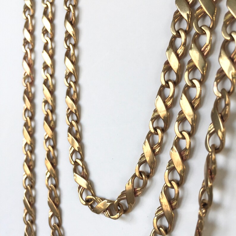 Love Chain X Chain Figure 8 Chain Fancy Brass Chain 6FT | Etsy
