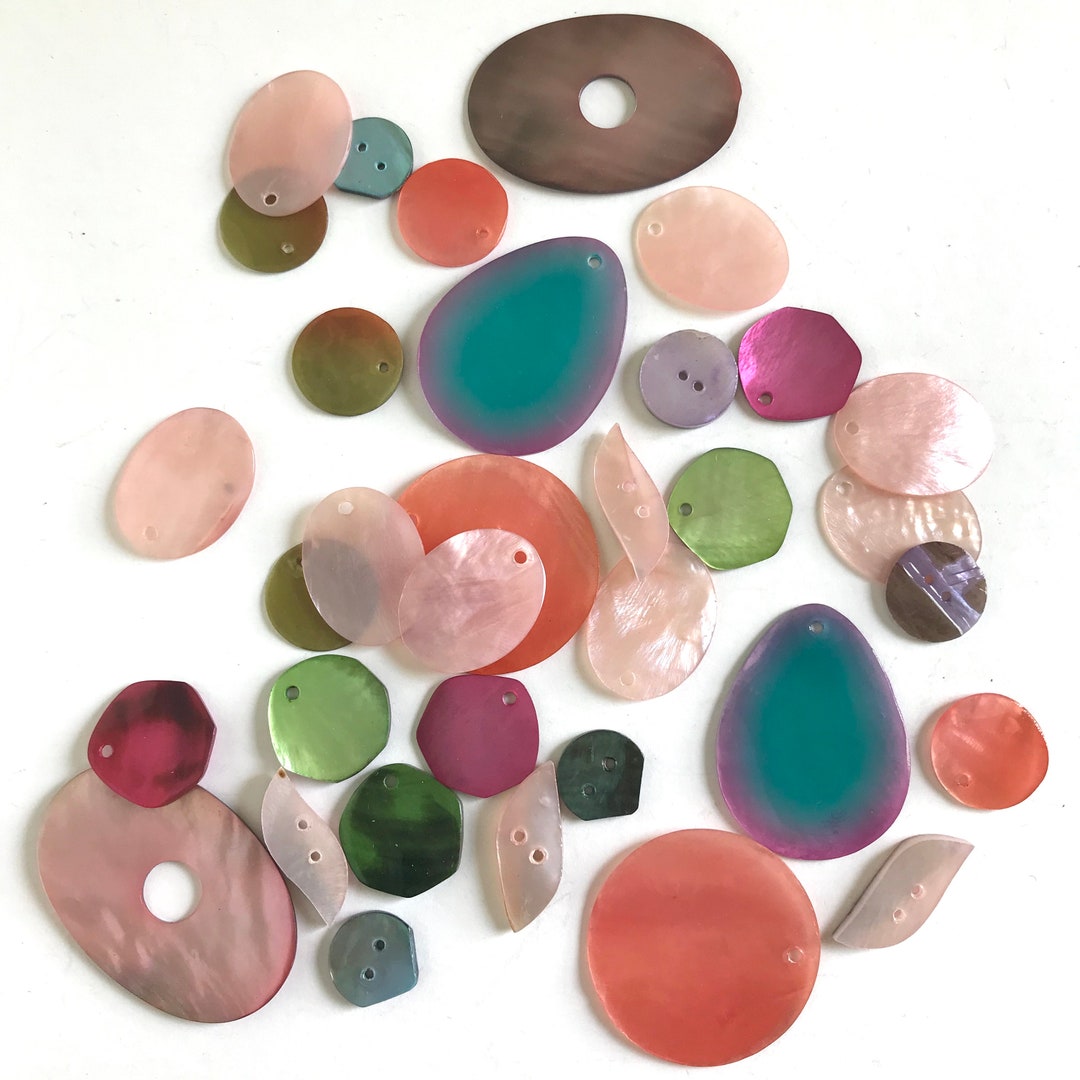 Capiz Disc Shell Pendants 12PCS - Etsy