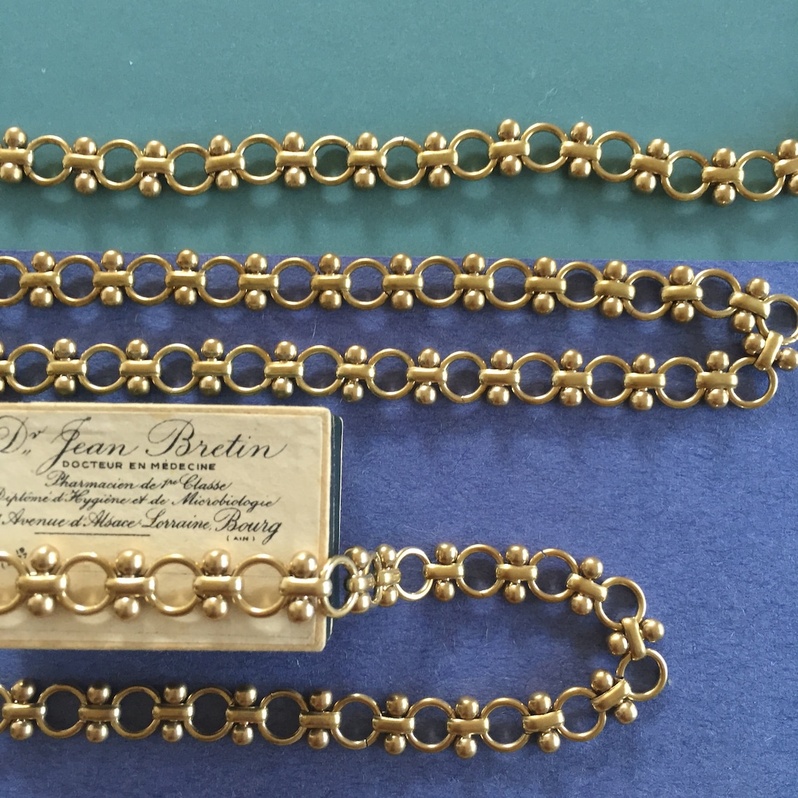 Vintage Big Bowdoin Chain Fancy Brass Chain 9mm 1FT - Etsy