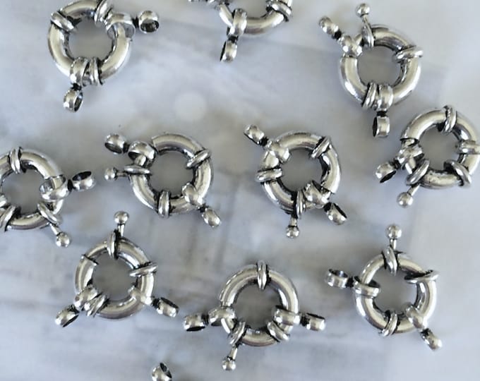 22mm Large Silver Plated Lobster Claw, Jewelry Making Clasps, 4PCS - Etsy