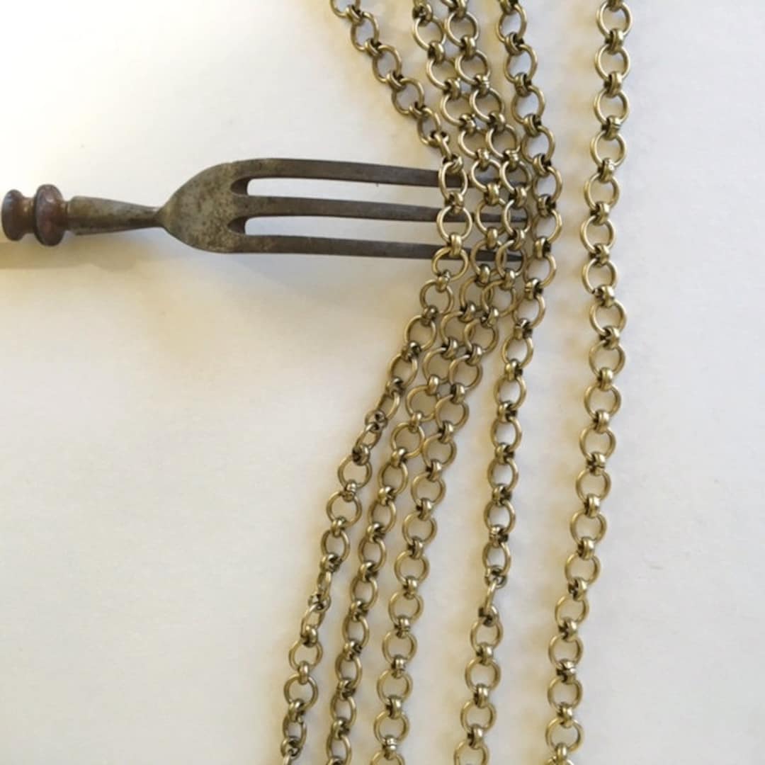 Brass Lindy Chain, Jewelry Making Chains 7mm, 2FT - Etsy
