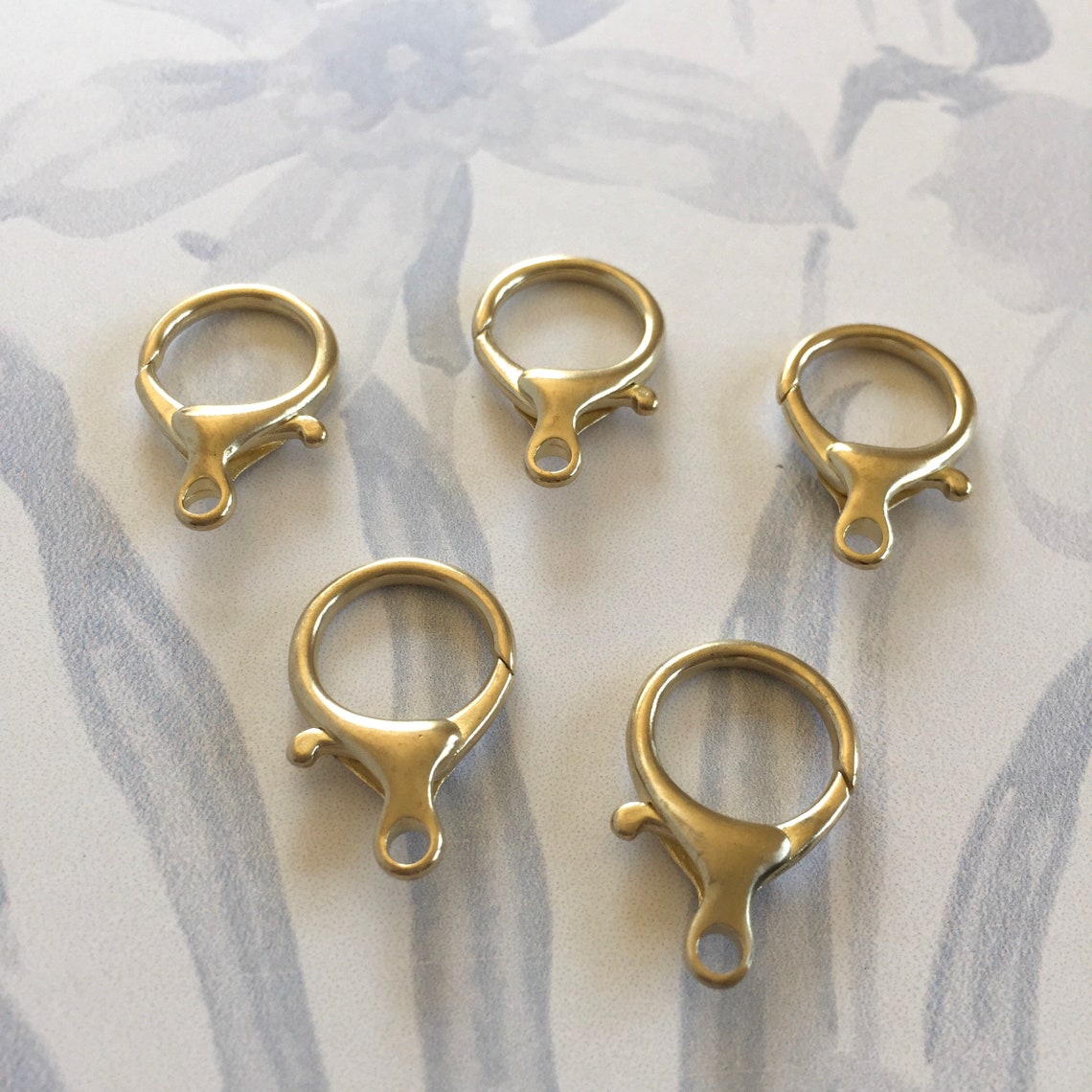 26mm, Fancy Circle Brass Lobster Claw, Jewelry Making Clasps, 2PCS - Etsy