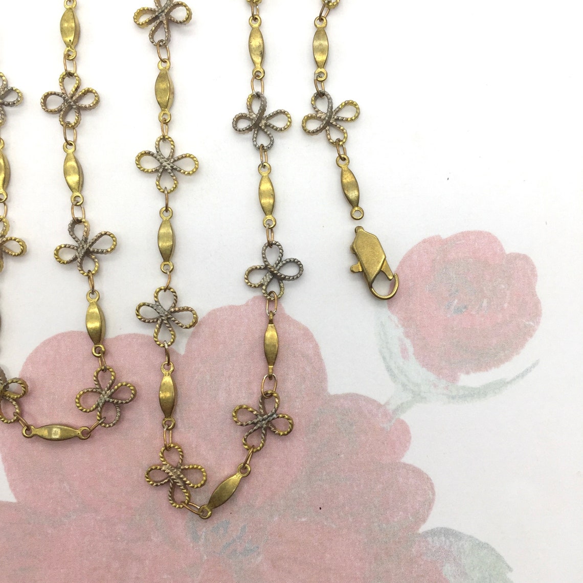 Tiny Flower Chain Daisy Chain Cast and Soldered Chain 6mm - Etsy