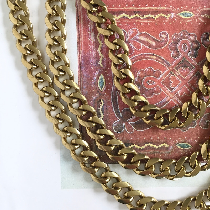 Flat Curb Chain Vintage - Etsy