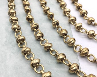 Little Corey Chain, Large Fancy Brass Chain, Jewelry Making Chains ...