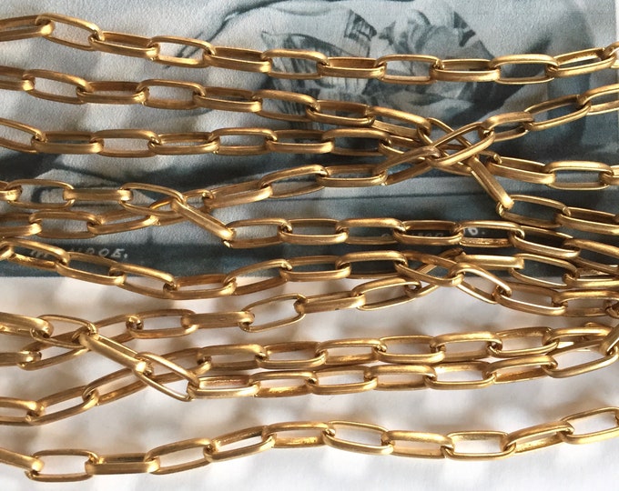 Matte Gold Long Cable Chain, Long Box Chain, 12.5mm, 2FT - Etsy