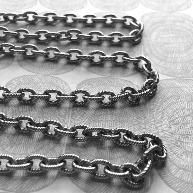 Silver Ox Cable Chain Silverplated Cable Chain 9mm 2' - Etsy