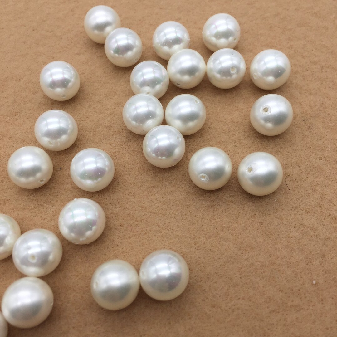 10mm Glass Base Pearls, Faux Pearls, 20PCS - Etsy