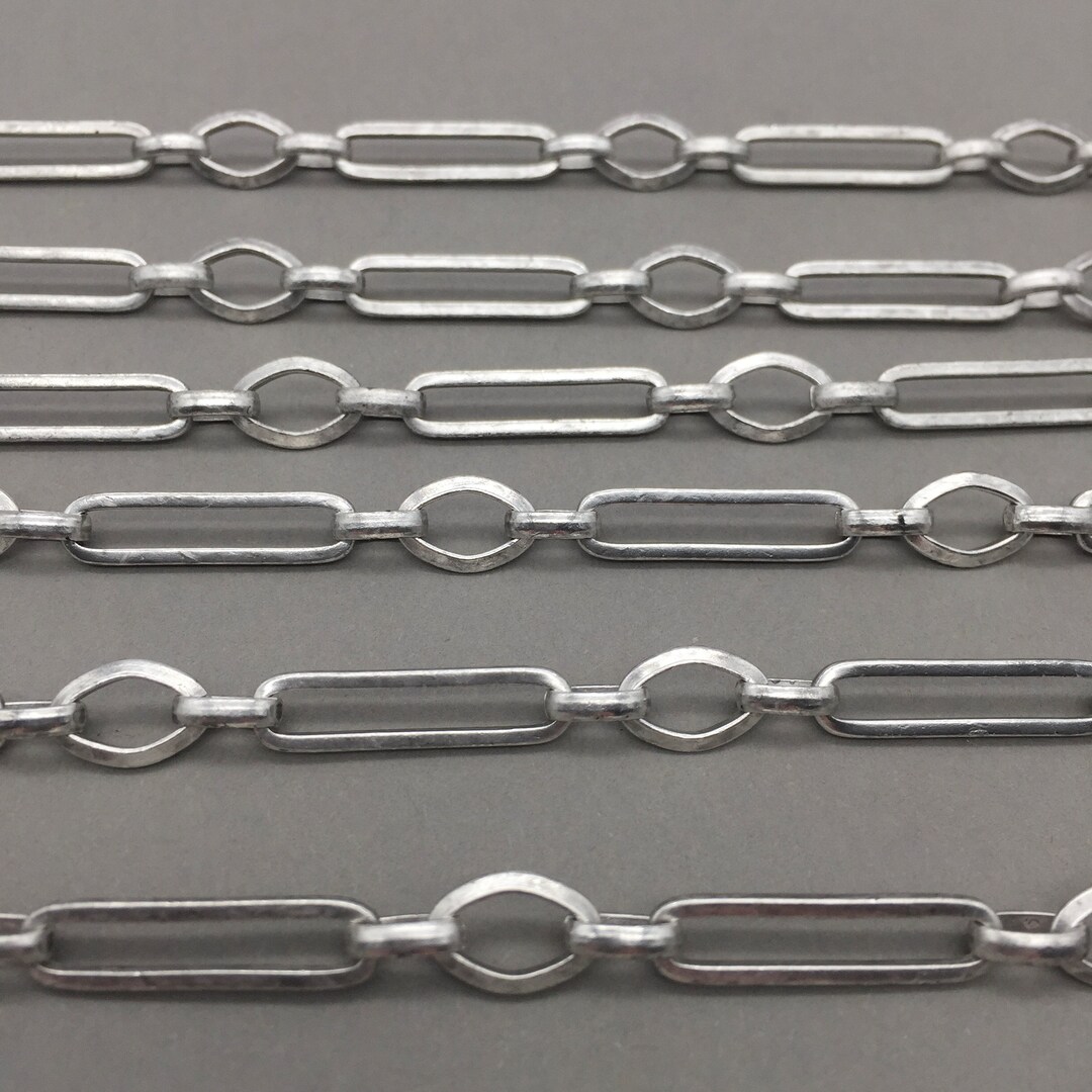 Antique Silver Plated Nedra Chain, Jewelry Making Chains, 2FT - Etsy