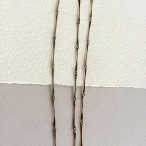 Vintage Bar Chain, Skinny Twist Bar Chain, Brass Ox Bar Chain, 2FT - Etsy