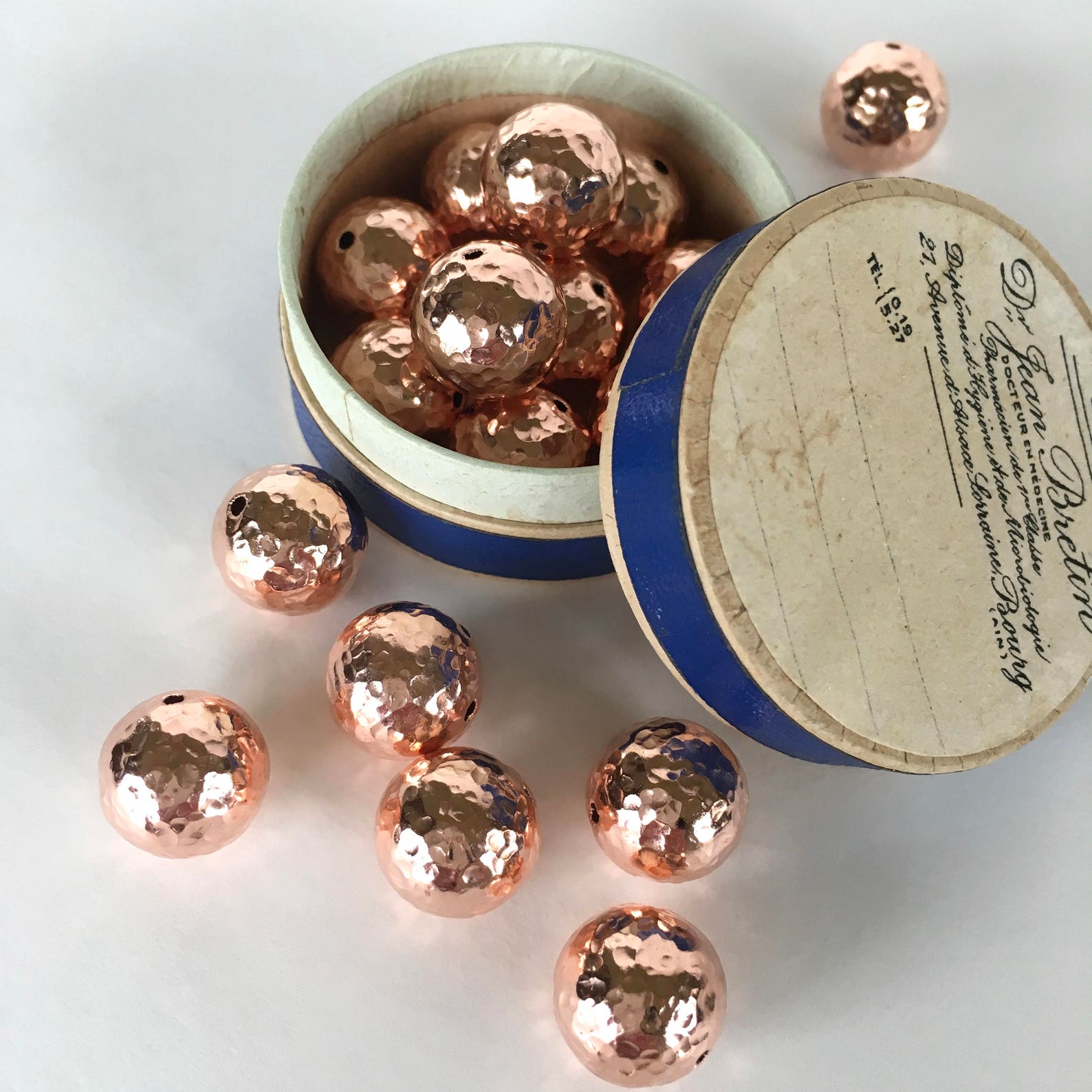 12mm Copper Beads, Hammered Copper Beads, 12mm, 8PCS - Etsy