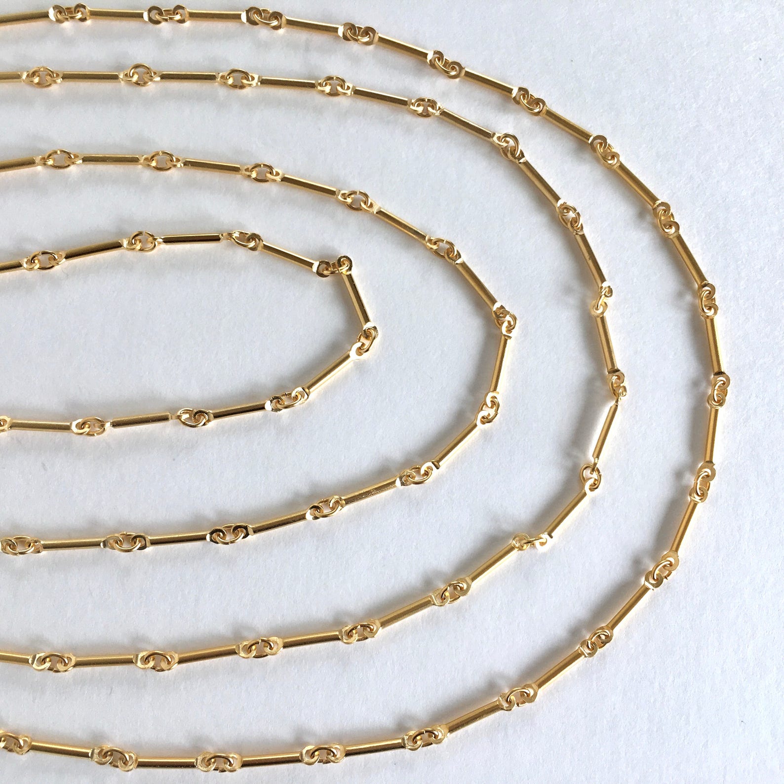 Matte Gold Bar Chain Gold Chain Industrial Chain 13mm 3ft | Etsy