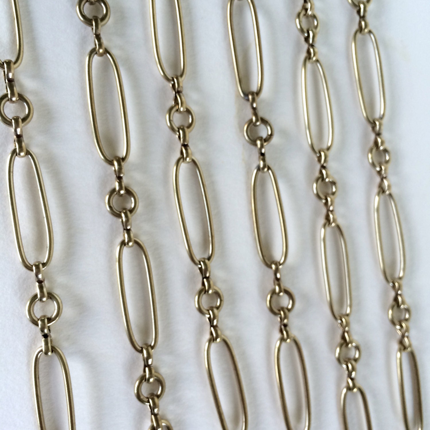 Little Corey Chain Large Fancy Brass Chain Station Chain | Etsy