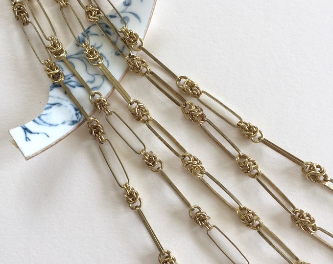 Little Corey Chain, Large Fancy Brass Chain, Jewelry Making Chains ...