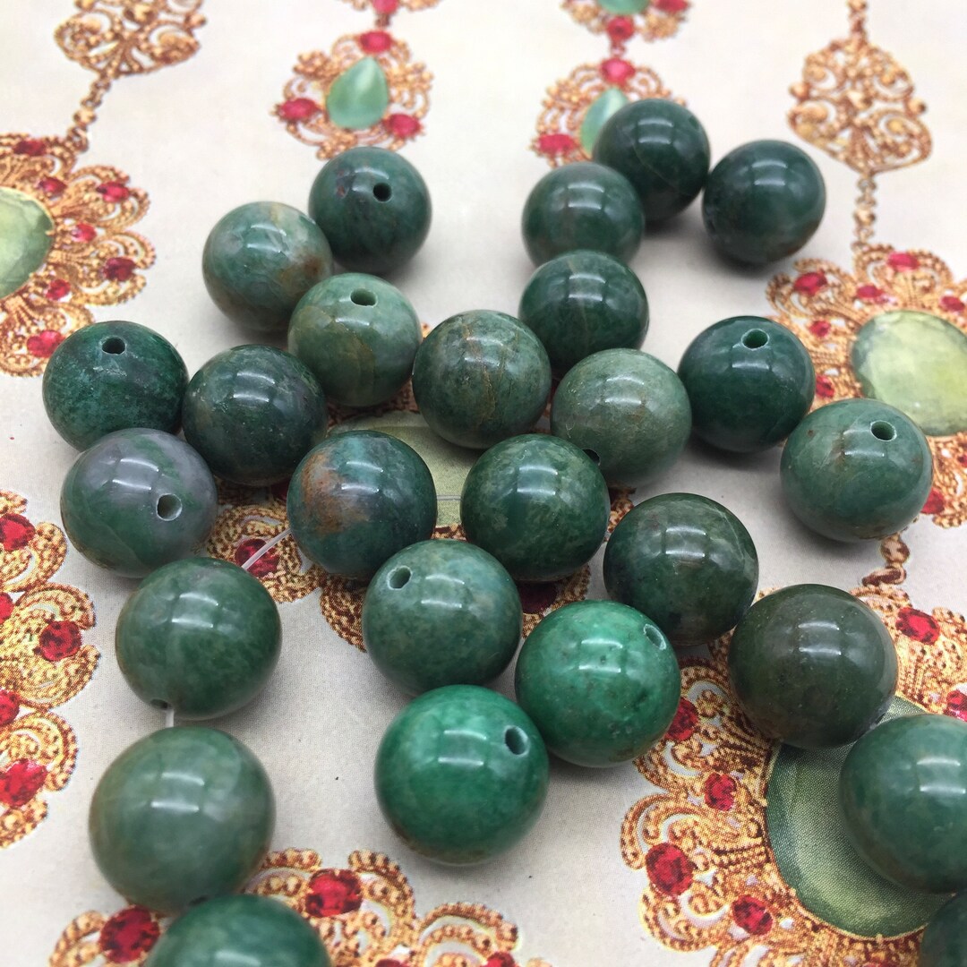Vintage African Jade Beads, 12mm, 4PCS - Etsy