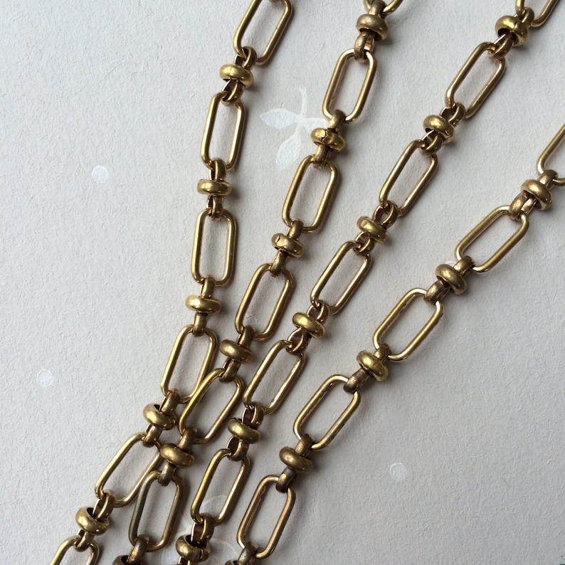 Vintage Beaux Chain Fancy Brass Chain 11mm 3FT - Etsy