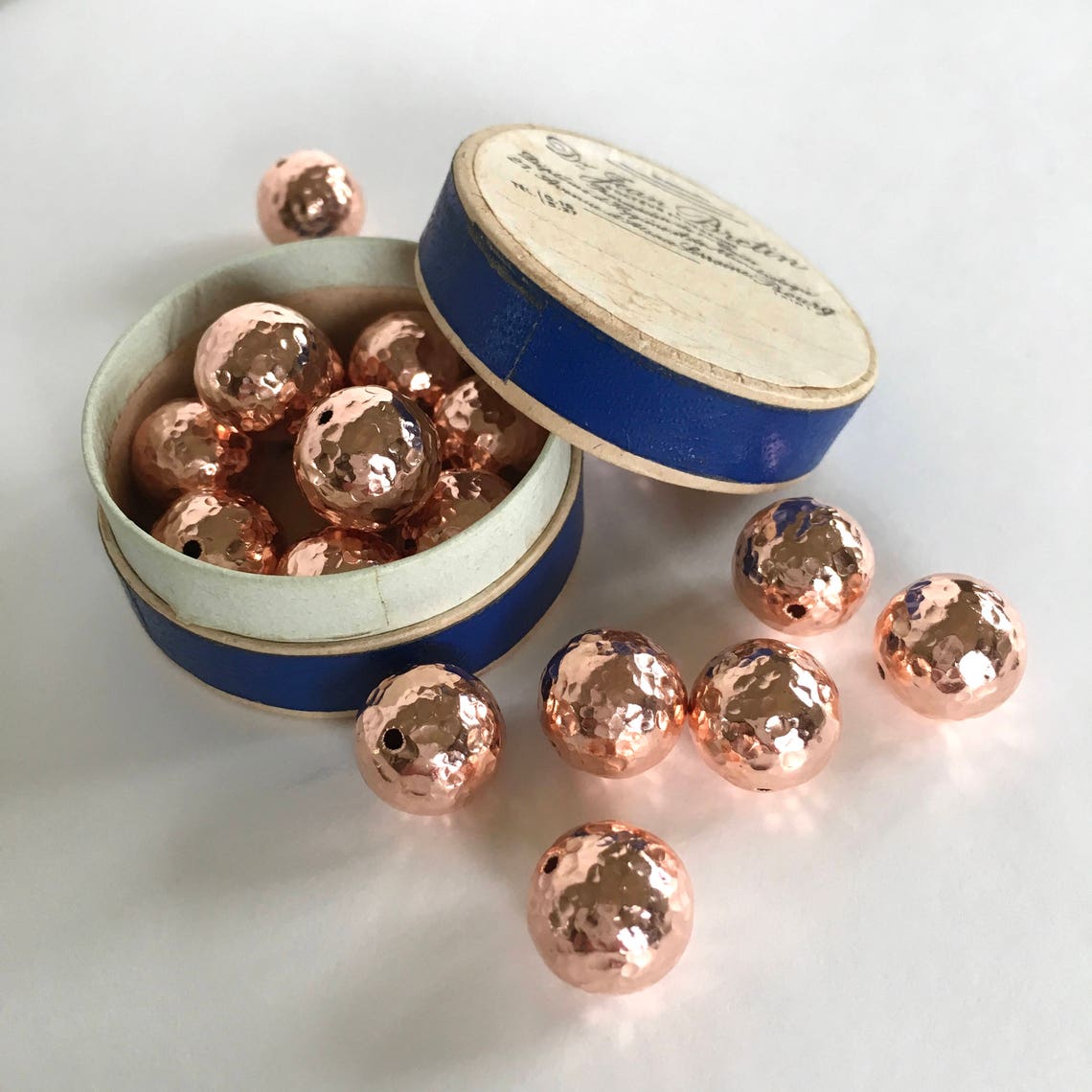 12mm Copper Beads Hammered Copper Beads 12mm 8PCS - Etsy