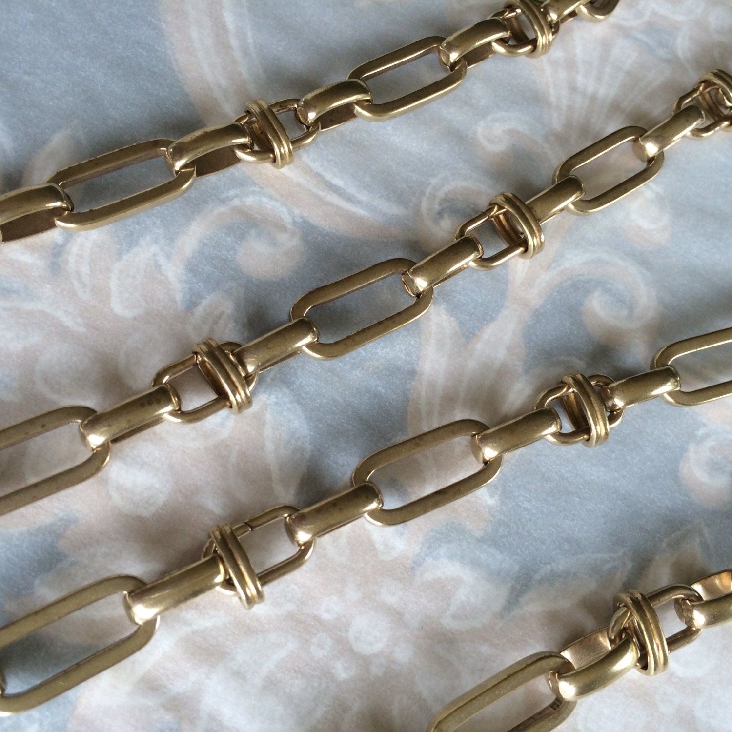 Vintage Regency Chain, Heavy Brass Chain, Large Fancy Chain, 20mm, 1FT ...